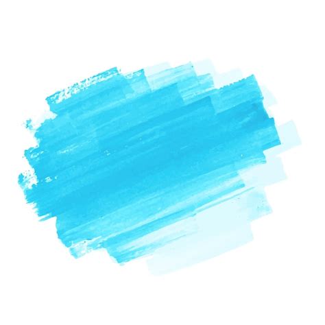 Diseño de acuarela de trazo de pincel azul Vector Gratis