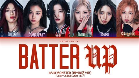 Babymonster Batter Up Color Coded Lyrics Youtube