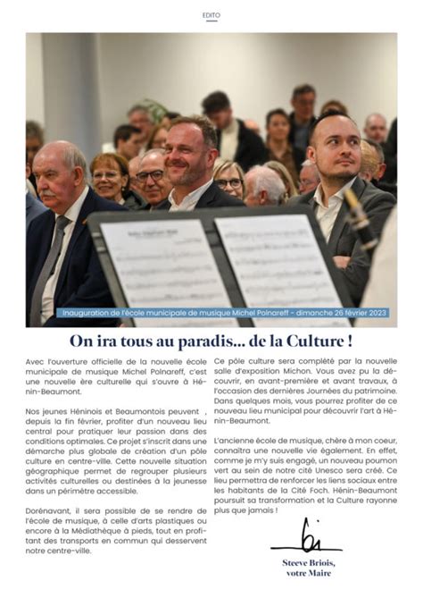 Ville d Hénin Beaumont Blog Archive Edito du Maire Mars 2023