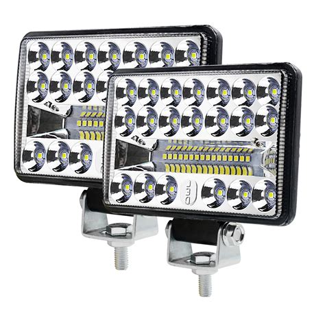 2 Pcs 60W 3X5 Inch LED Headlights Replacement High Brightness Off Road