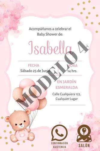 Invitación Baby Shower Niña Digital Interactiva en venta en Pachuca De