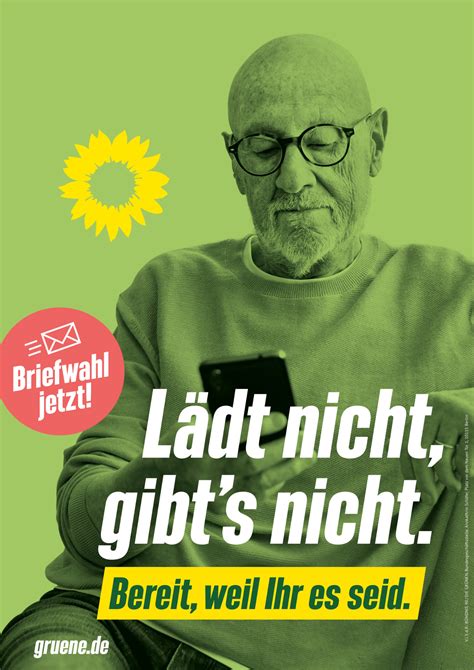 Bündnis90 Grünen Plakat Bundestagswahl 2021 Digitalisierung