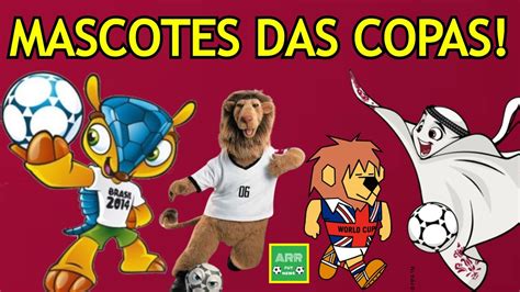 TODOS OS MASCOTES DAS COPAS DO MUNDO 1966 2022 YouTube