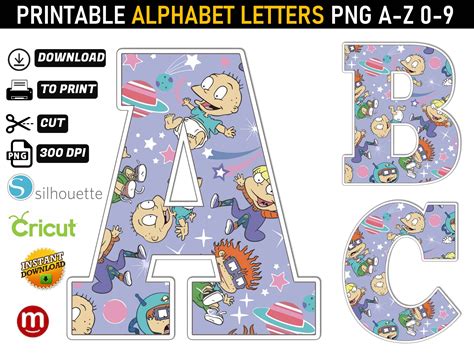 Bluey Alphabet Letters Png MR ALPHABETS