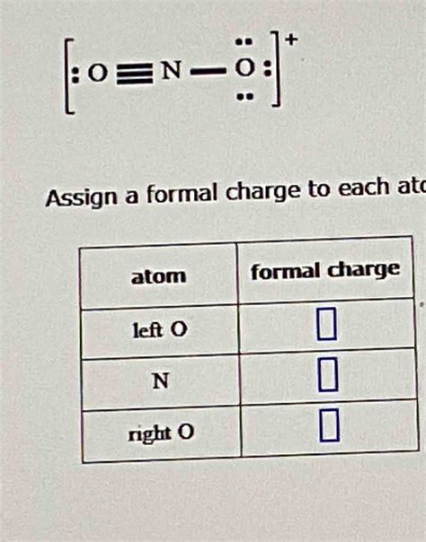 Solved Assign A Formal Charge To Each Atom Chegg