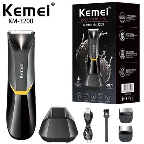 Ceramic Cutter Groin Pubic Private Part Electric Shaver Kemei Km 3208