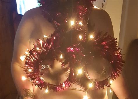Bbw Wrapped In Christmas Lights 1 Breast Bound Bbw Bondage Amateur Socks Rope Bondage Bbw