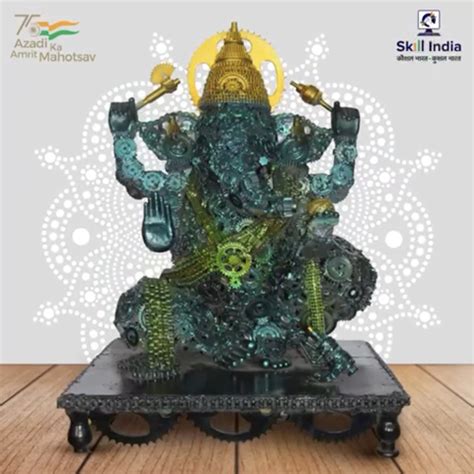 Skill India On Twitter This Feet Sculpture Of Lord Ganesh Made Out