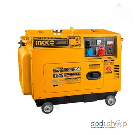 Groupe Électrogène Silencieux INGCO 8KVA GSE80001 Générateur Diesel