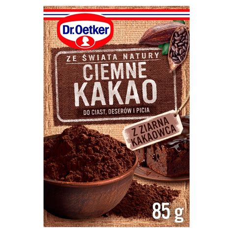 Dr Oetker Ze świata natury Ciemne kakao 85 g Zakupy online z dostawą