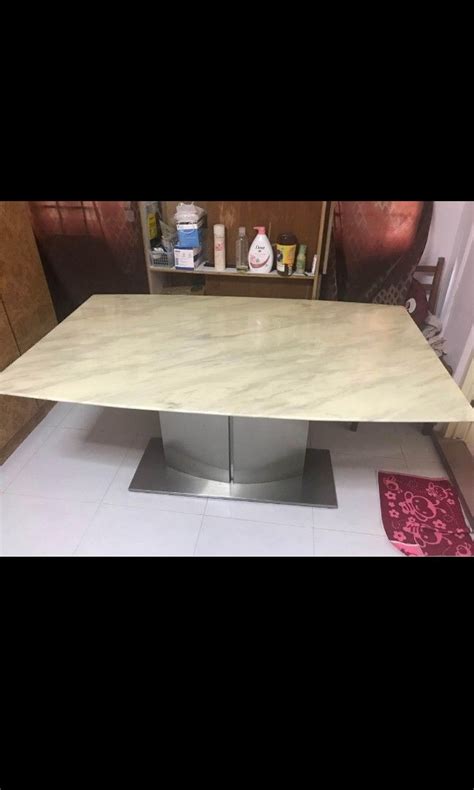 Rare Designer Piece Faux Jadeite Quality Marble Top Pedestal Dining