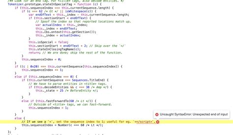 javascript getting uncaught syntaxerror in js scripts stack overflow