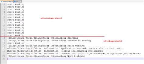 c asp core ilogger does not log to trace unless a debugger is attached stack overflow