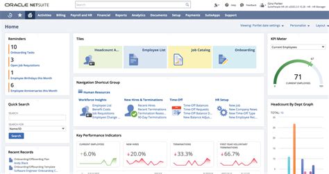 NetSuite SuiteAnalytics Reporting Dashboards NetSuite