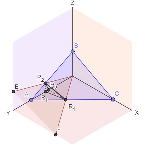 Intersecciones de rectas y planos en sistema diédrico