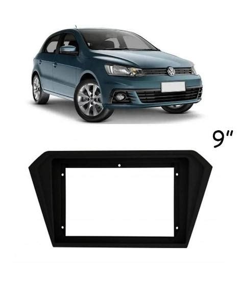 Moldura Painel Dvd Din Central Multimidia Polegadas Vw Gol Saveiro