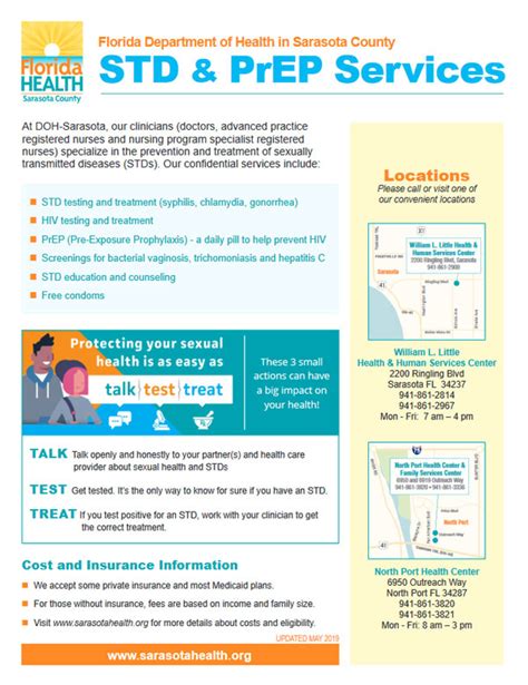 STD Services Florida Department Of Health In Sarasota