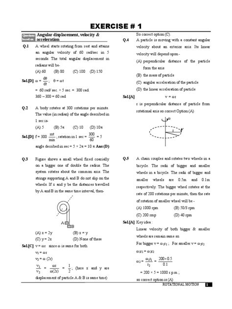 p rotational motion pdf rotation around a fixed axis torque