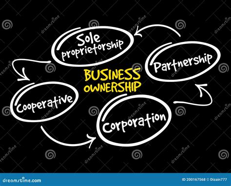 Business Ownership Mind Map Stock Illustration Illustration Of