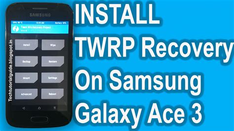 How To Install Twrp Recovery On Galaxy Ace Lte Youtube