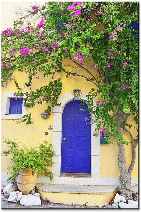 Grecja Kefalonia Assos Drzwi Foto Plakat 60x40 Opinie I Atrakcyjne