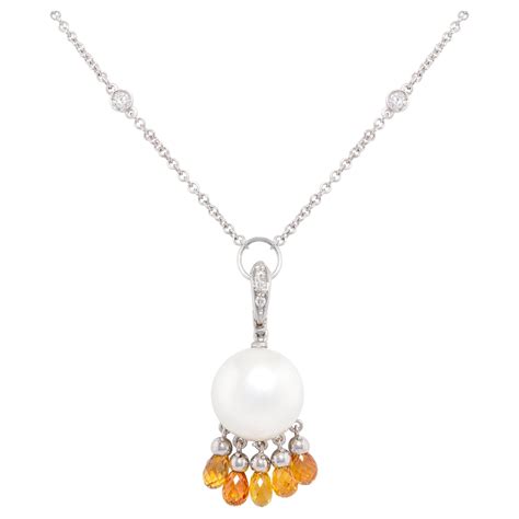 Ella Gafter Blue Sapphire Diamond Necklace Earrings Set For Sale Free Shipping At 1stdibs
