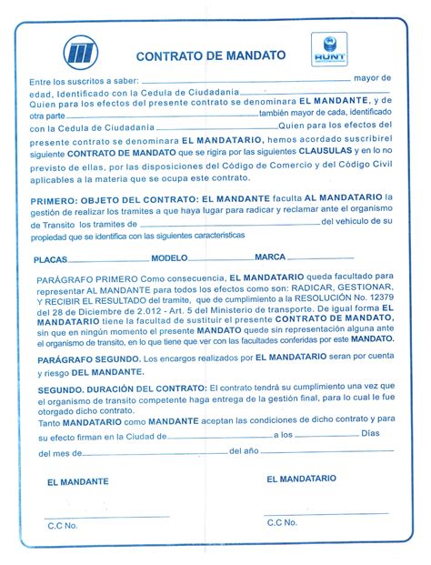 Contrato De Mandato Derecho Administrativo Studocu