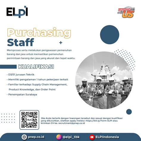 Purchasing Staff Pt Pelayaran Nasional Ekalya Purnamasari Surabaya