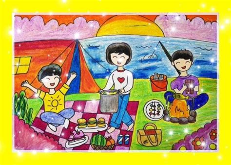 Vẽ Tranh Sinh Hoạt Gia Đình 32 Hình Tranh Vẽ Đẹp Nhất