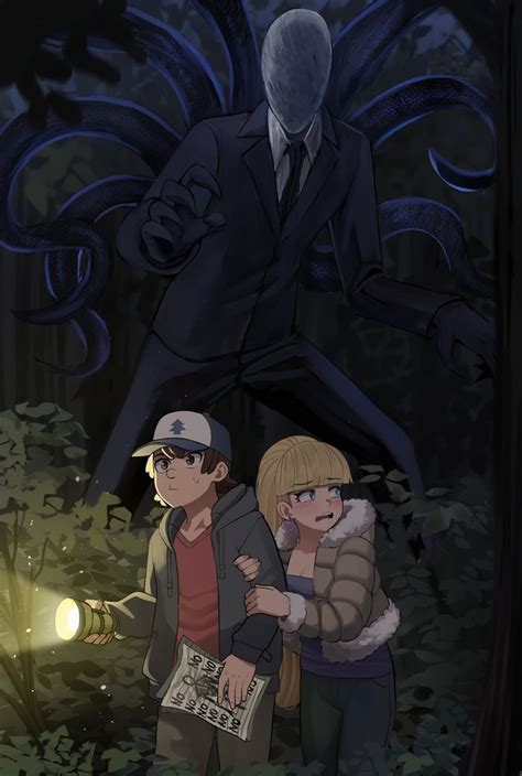 Dipper Pines Pacifica Northwest And Slender Man Gravity Falls And 1
