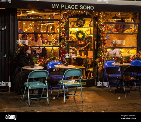 London England December 2022 The Energetic Streets Of Soho In