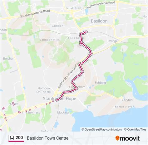 Route Schedules Stops Maps Basildon Town Centre Updated