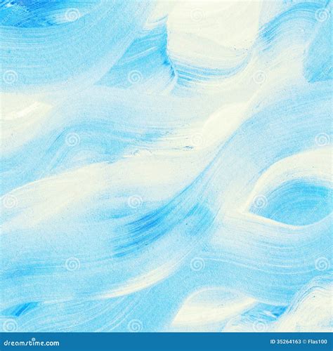 Abstract Blue Watercolor Sea Wave Stock Illustration Illustration Of