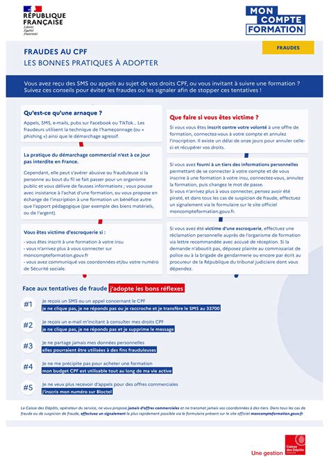 Fraude au CPF les bonnes pratiques à adopter Portail dInformation