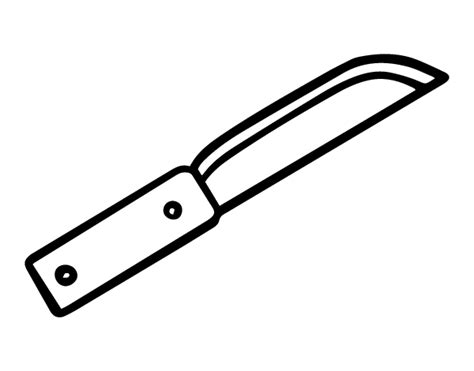 Dibujo De Un Cuchillo Para Colorear Dibujos Net