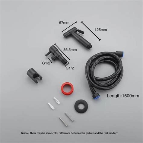 Kit Douchette Bidet WC PRUMYA Pulvérisateur de Douche à Main Avec Tuyau