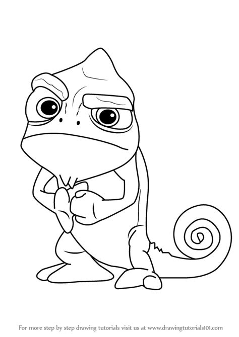 Learn How To Draw Pascal From Tangled Tangled Step By Step Drawing