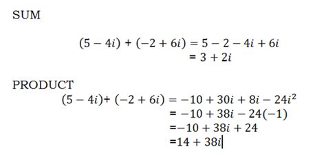sum and product of complex numbers hubpages