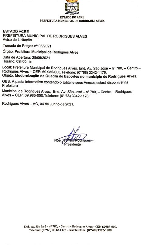 Aviso de Licitação