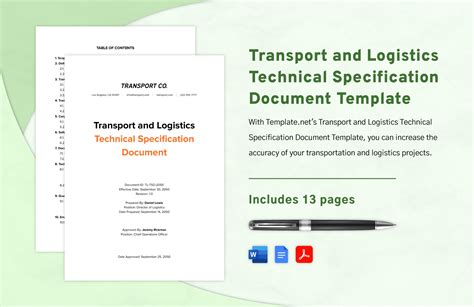Technical Specification Document Template In Google Docs Word