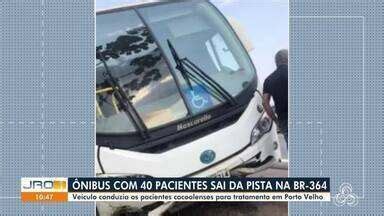 Jornal de Rondônia 1ª Edição Ônibus 40 pacientes sai da pista na