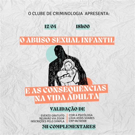 O Abuso Sexual Infantil e as Consequências na Vida Adulta online Sympla