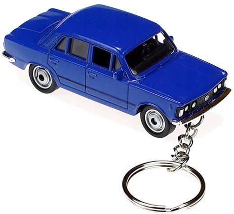METALOWY BRELOK AUTO DUŻY FIAT 125p BRELOCZEK DO KLUCZY FANI PRL U