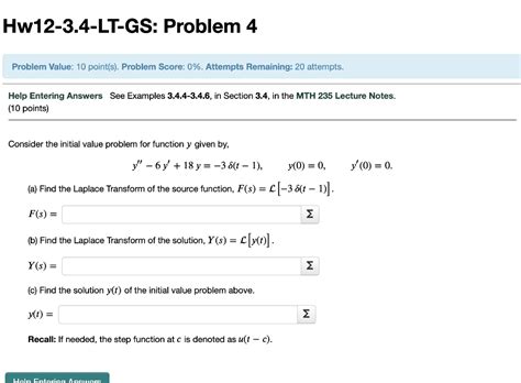 solved hw12 3 4 lt gs problem 4 problem value 10 point s