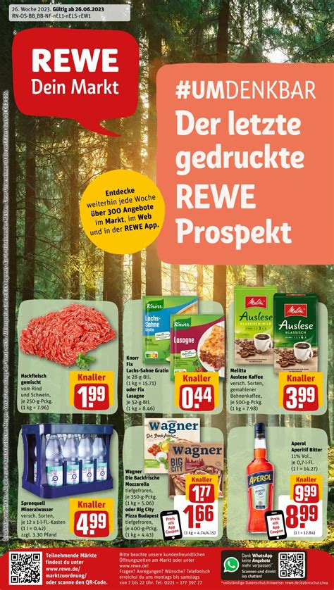 Rewe Prospekt Ab Juni Bis Juli Vonte De