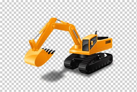 Equipo iconos excavadora maquinaria pesada excavadora técnica