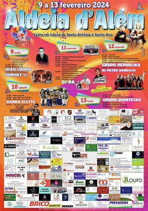 Festa Em Honra De Santo Ant Nio Aldeia D Al M