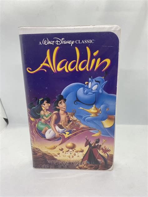 Aladdin VHS TAPE 1993 Walt Disney Classic Black Diamond The Classics