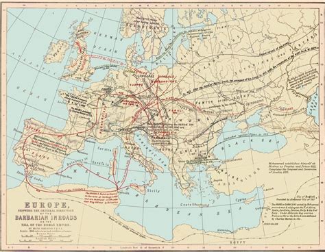 Map Of The Migration Period Of The Early Middle Ages Ad Also