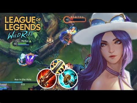 NEW META ADC CAITLYN VERY BROKEN BUILD RUNES YouTube